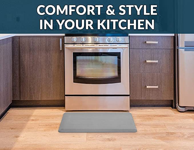 3/4 inch Anti Fatigue Floor Mat Extra Large 39" x 20", Thick Gray