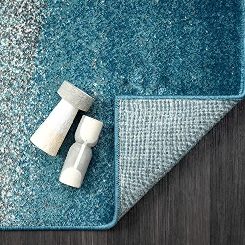 LUXE WEAVERS Abstract Blue Ombre 5x7 Coastal Area Rug