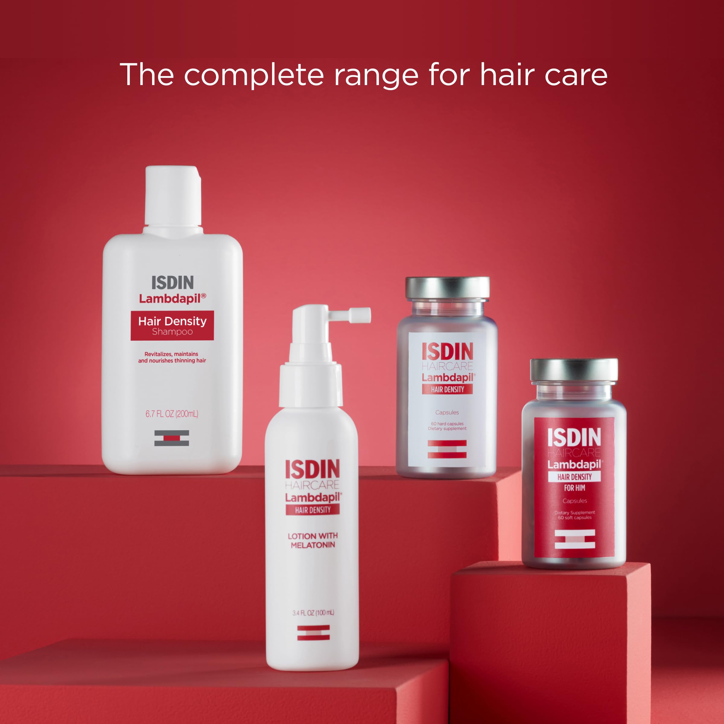 ISDIN Lambdapil Hair Loss Shampoo, Revitalizes and Nourishes Thinning Hair for Fuller Thicker Hair, 6.7 Fl Oz