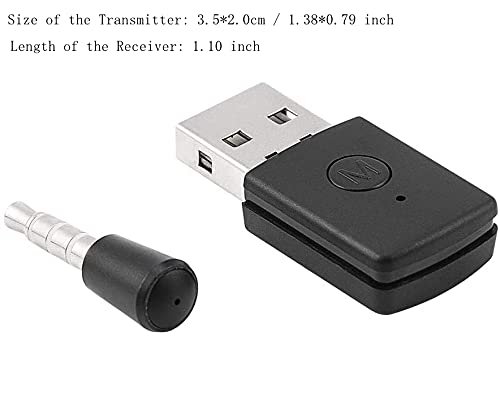 Bluetooth Dongle Adapter USB 4.0, Wireless Adapter/Dongle Receiver and Transmitters for PS4 Playstation Controller Bluetooth Headset