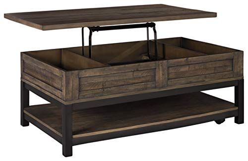 Signature Design by Ashley Johurst Rect Lift Top Cocktail Table, Brown