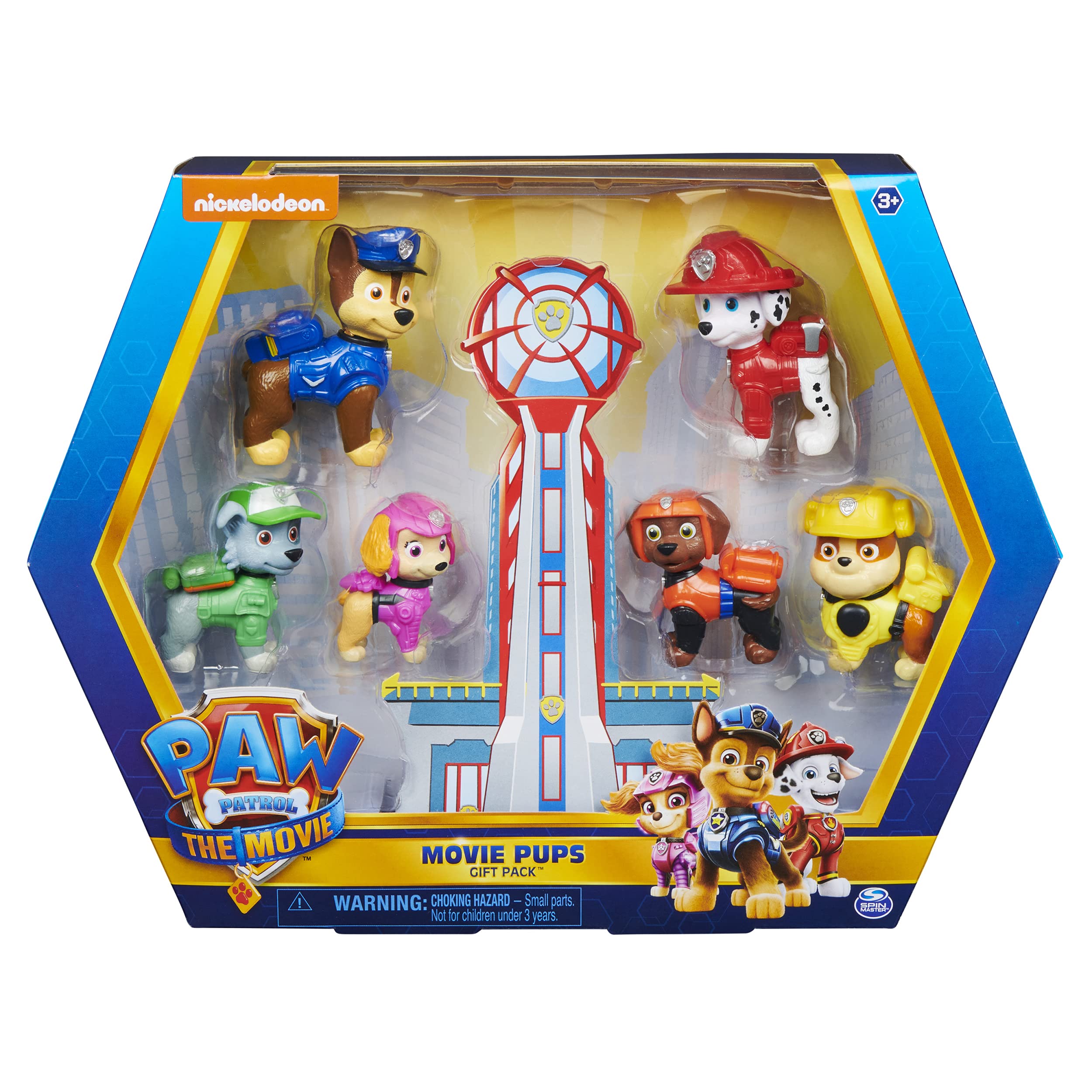 Paw Patrol, Movie Pups Gift Pack with 6 Collectible Toy Figures, Kids Toys for Ages 3 and up