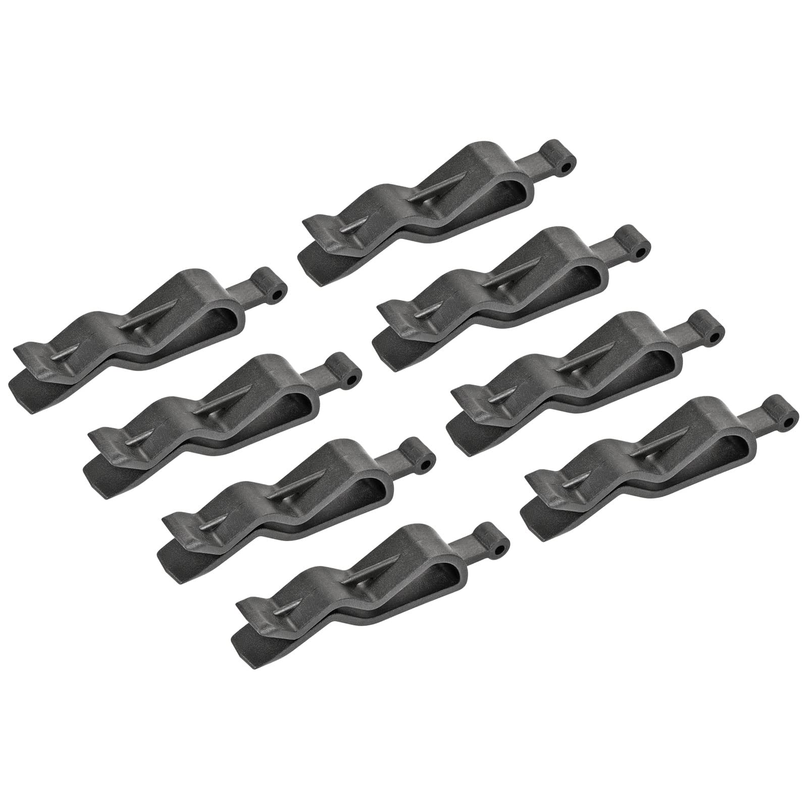 MECCANIXITY Garbage Bin Clip, Kitchen Trash Can Bag Clips Waste Basket Garbage Bin Clamp Bag Clip Black, Pack of 12