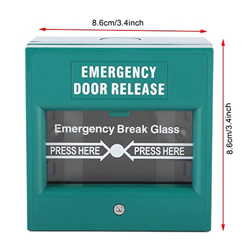 Broken Glass Fire Emergency Exit, Door Emergency Exit Fire Alarm Button Release Safety Button for Home/Business Security Fire Emergency Box