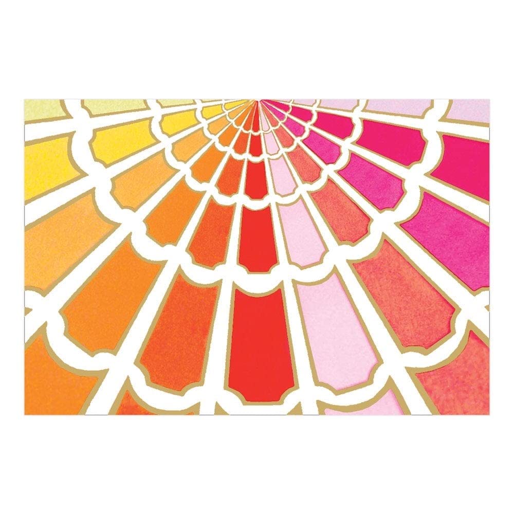 Caspari Color Wheel Die-Cut Place Cards, 40 Count