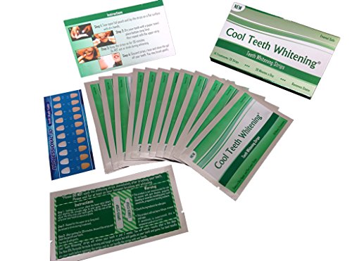 Cool Teeth Whitening 14 Day Teeth Whitening Strips with Strong Gel 28 Pcs, Color Hydrogen Peroxide White Tooth Remove Stains On The Go