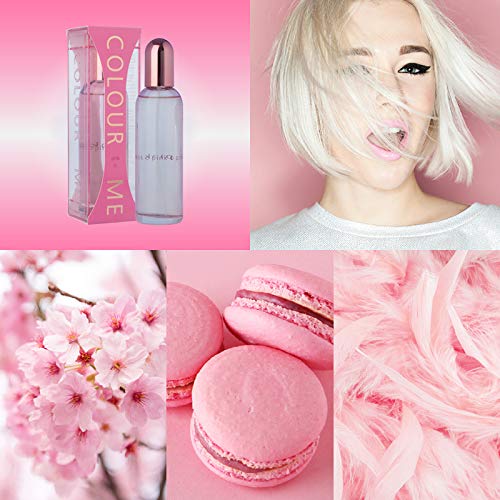 COLOUR ME Pink by Milton-Lloyd - Perfume for Women - Floral Scent - Opens with Almond Blossom, Lilies, and White Rose - Blended with Vanilla Base - For Warm, Romantic Ladies - 3.4 oz EDP Spray