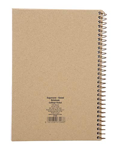 Mintra 100% Recycled Notebooks (Junior Size (6.5in x 9.5in), Plain Cover 3pk)