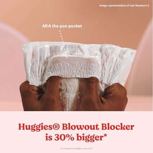 Huggies Size 4 Diapers, Little Snugglers Baby Diapers, Size 4 (22-37 lbs), 22 Count