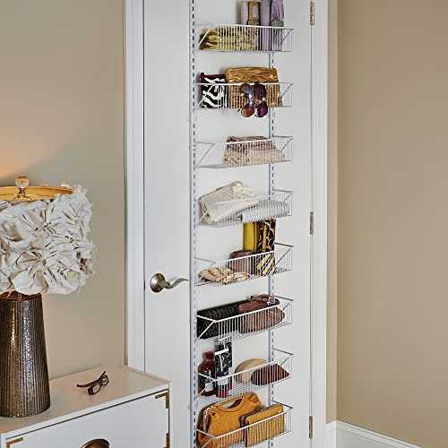 ClosetMaid 97535 Adjustable Wall & Door 8-Tier Basket Organizer, 18", , White