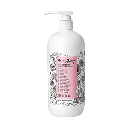 No Nothing Very Sensitive Color Conditioner - Fragrance Free Color Protect Conditioner For Colored Hair - 100% Vegan, Hypoallergenic, Allergen & Paraben-Free Hydrating Conditioner- 33.8 oz