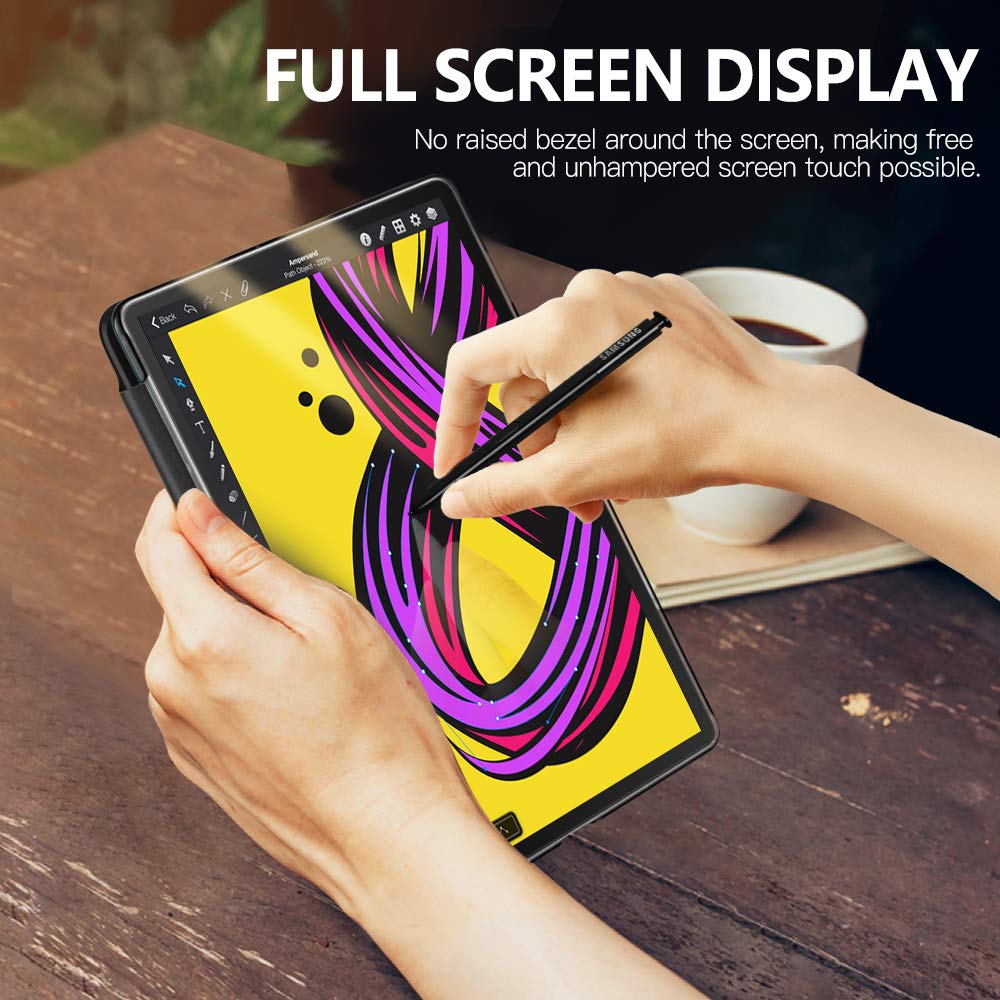 MoKo Case Fit Samsung Galaxy Tab S5e 2019, Ultra Thin Slim Shell Trifold Stand Cover with Frosted Back with Auto Wake and Sleep for Galaxy Tab S5e SM-T720/SM-T725 2019 Tablet - Black