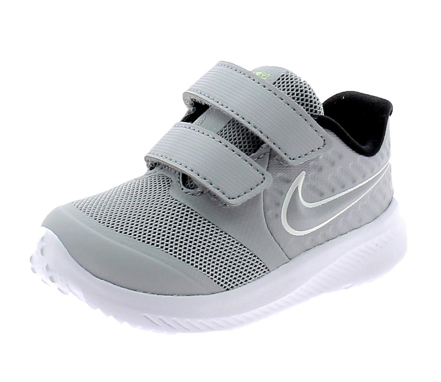 Nike Boy's Star Runner 2 (TDV) Sneaker, Wolf Grey/White-Black-Volt, 10C Toddler US Toddler