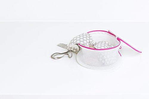 Brabantia Mesh Bra Wash Bag (White) Laundry Washing Machine Bag for Delicates, Travel, Organisation, Face Masks