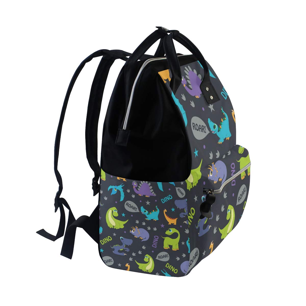 Cute Dinosaurs Diaper Bag Travel Backpack - Large Baby Nappy Bag Organizer(e)