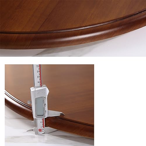 70cm-100cm Lazy Susan Large Wood Dining Table Turntable,Flat Polished Edge,Premium Round Circular Plate,Perfect Circle,tempered glass table top replacement (Color : Brown, Size : 80CM(31.5IN))
