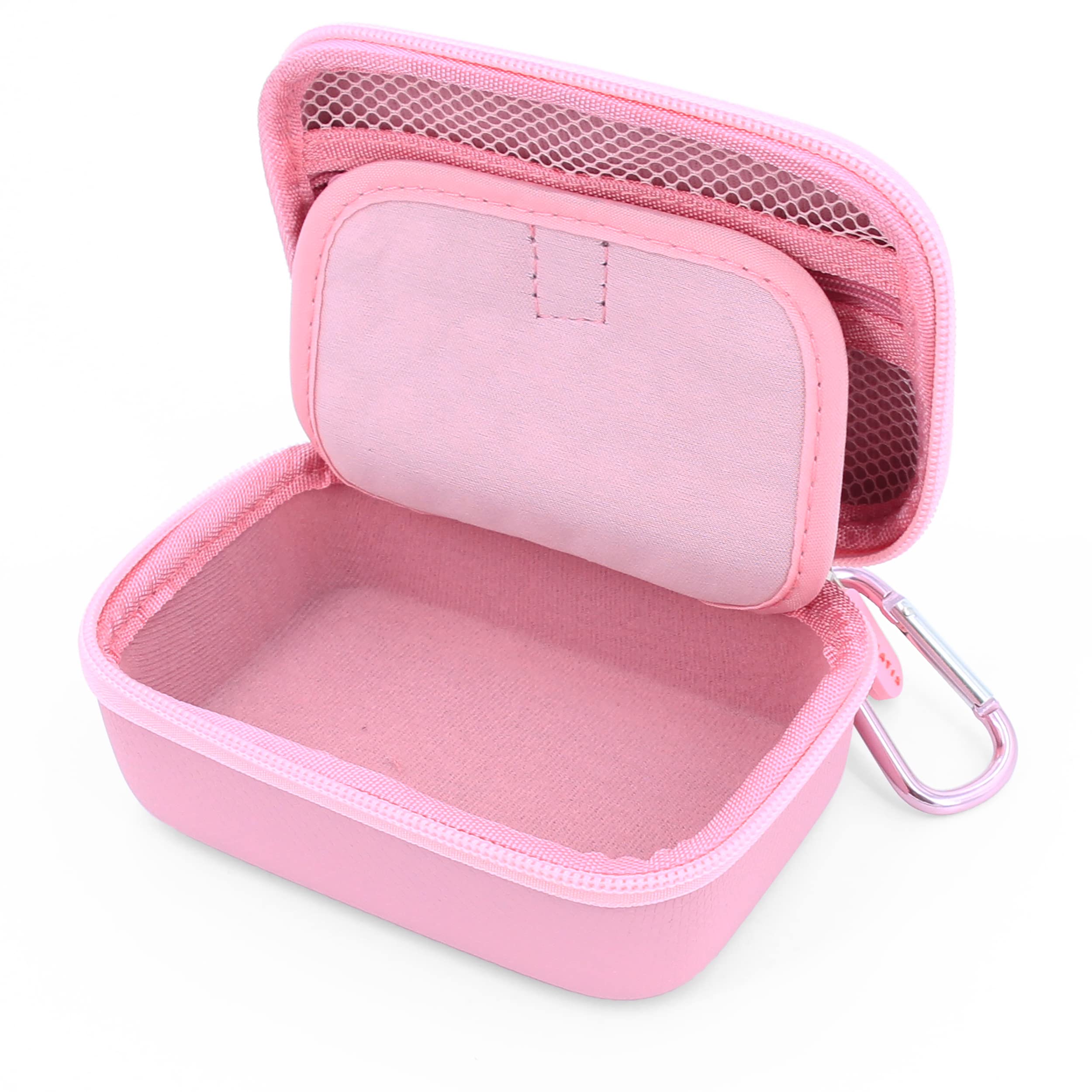 CASEMATIX Retro Handheld Game Console Case Compatible with HigoKids QS4 Portable Retro Video Game Player, Mademax RS-1 Gaming Console, E-MODS Arcade Pocket Player and More Up to 4.75", Pink Case Only