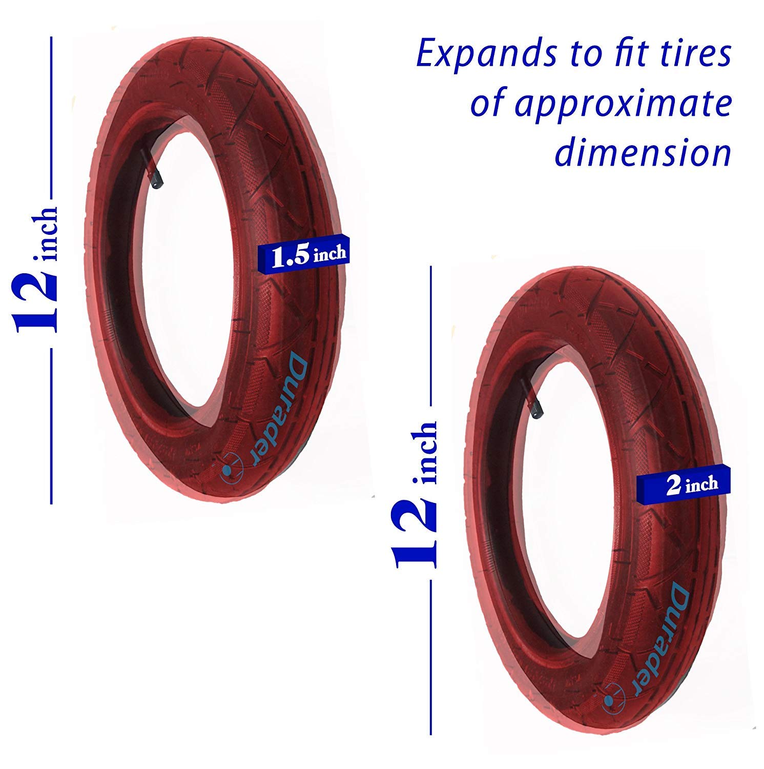 Replacement Parts/Accessories to fit JOOVY Strollers and Car Seats Products for Babies, Toddlers, and Children … (1x 12" Inner Tube)