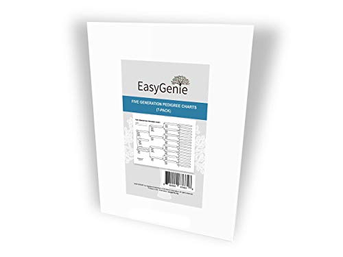 Five Generation Pedigree Charts for Genealogists (7-pack) | Archival-Quality Genealogy Forms for Ancestry
