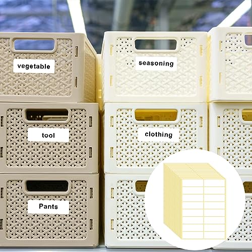 720 Pcs 1x3 Inch Date Label Removable Freezer Label Stickers Food Storage Stickers Self-Adhesive Rectangular Stickers for Food Containers Jars Bottles Storage Organization
