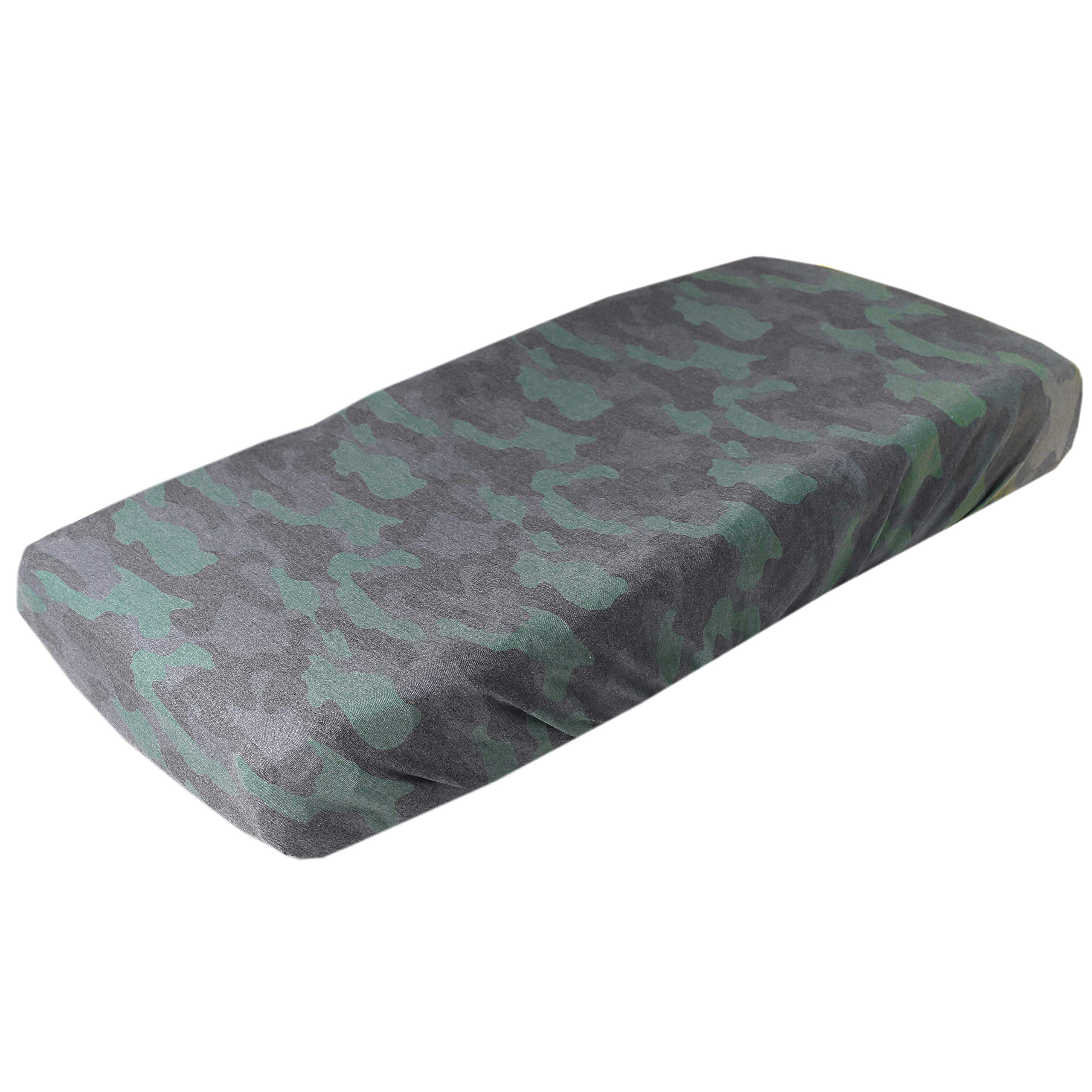 Copper Pearl Premium Knit Changing Pad Cover Soft, Stylish, and Universal Fit for All Standard Diaper Changing Pads, Trendy Design Changing Pad Covers, Hunter