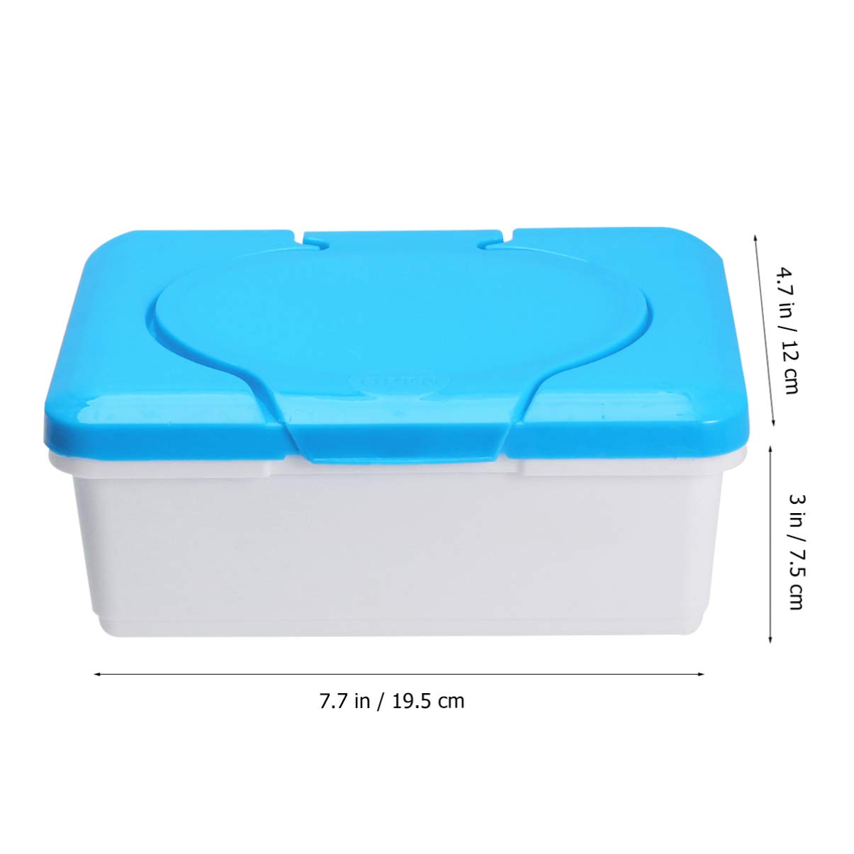 EXCEART 2pcs Wipes Dispenser Dustproof Reusable Wet Wipe Box Travel Baby Wipes Case (Pink+Blue)