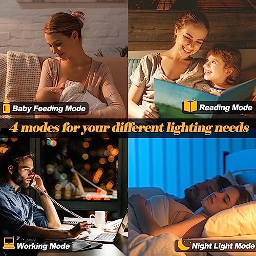 Arch Floor Lamps with Remote - Dimmable Floor Lamp 70”, Black Tall Lamp with 360° Adjustable Hanging Metal Shade, Arc Lamps Floor Standing with 9W Bulb, Over Couch Lamps for Living Room, Foot Switch