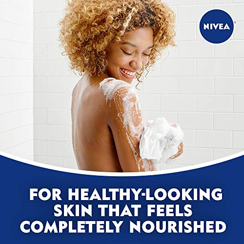 NIVEA Fresh Aloe and Lily Refreshing Body Wash with Nourishing Serum, 20 Fl Oz Bottle