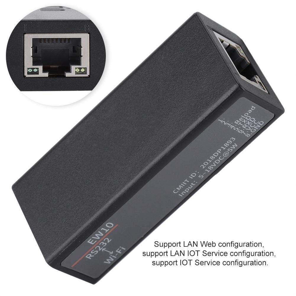 Pomya Serial Server Elfin-EW10 to Ethernet RS232 Networking Modbus,RS232 to Device Server