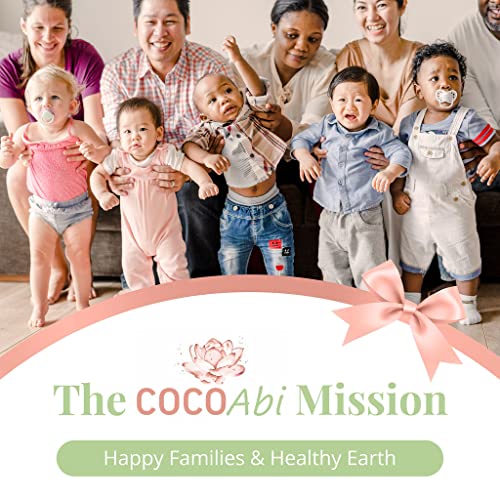 COCOAbi Baby Blanket in Baby's Breath White | 100% Cotton Muslin | Naturally Soft for Babies | Boho Colors & Pattern | Gentle Muslin Blanket | Eco-Friendly Material | Beautiful Baby Gift | 47β x 47β
