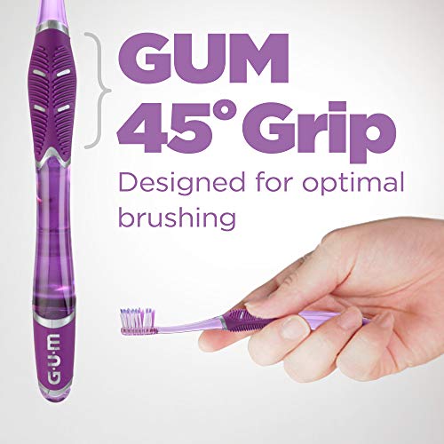 GUM - 525PH Technique Deep Clean Toothbrush, Compact Soft Bristles, Item 525 Professional Samples, 12 Count