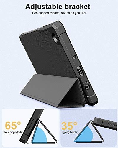 INFILAND Metrobyt-Mobile Alcatel Joy Tab 2 Case, Tri-Fold Soft Frame Cover Case Compatible with Metrobyt-Mobile Alcatel Joy Tab 2 8-inch 2020 Release Model 9032Z Tablet Only, Black