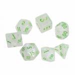 7Pcs Resin Polyhedral Dices for DND RPG MTG Dials Dice, Dice DND Polyhedral Game Dice Set, Dice KTV Toy Gift Game Dice Playing Games(Gold)