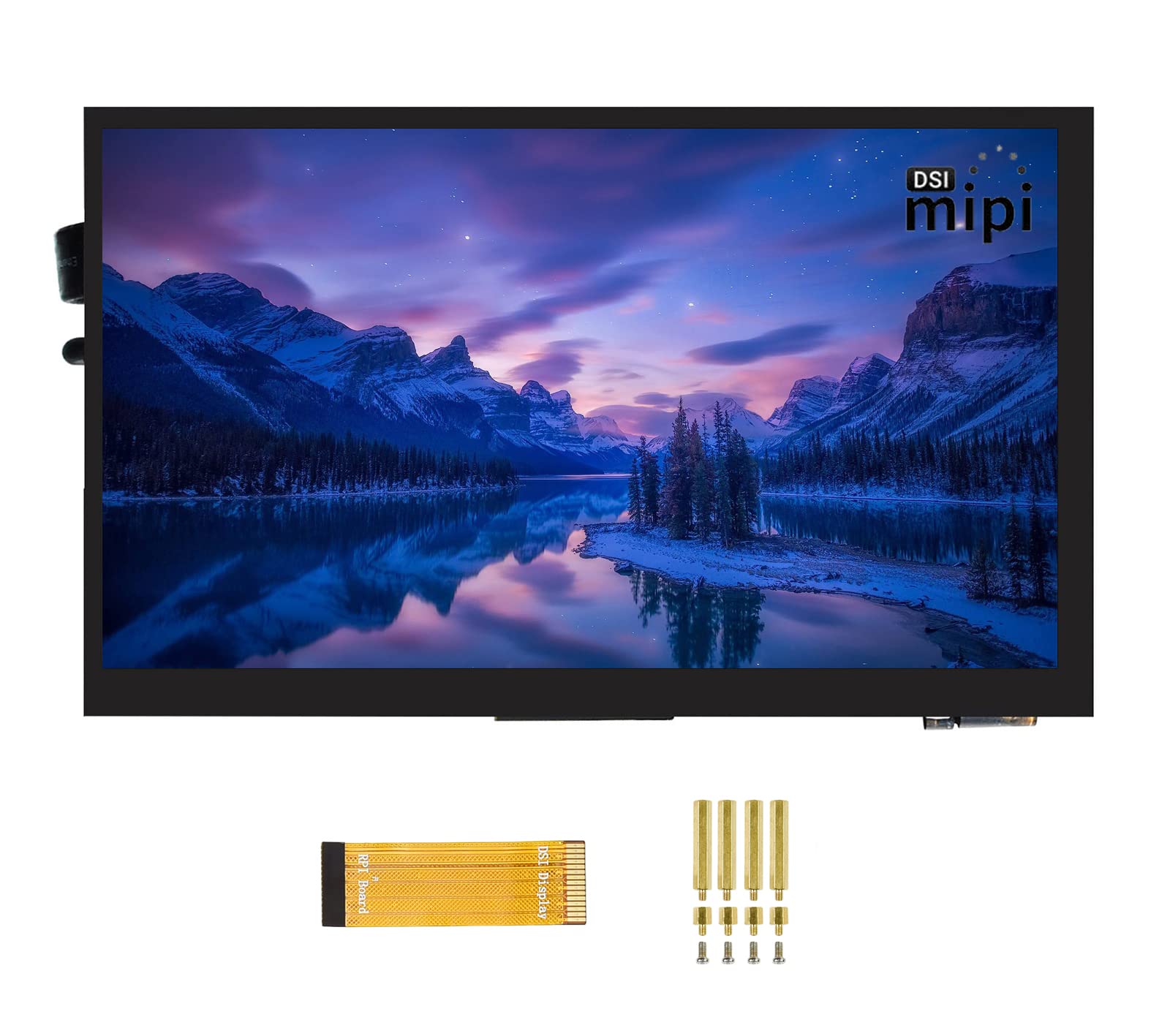 Waveshare 5 Inch Touch Screen for Raspberry Pi DSI LCD Screen Monitor 800×480 Display for Raspberry Pi 4B 3B+ 3A+ 3B 2B B+ A+ CM3/3+ Compatible with Raspbian Ubuntu Kali WIN10 IoT RetroPie