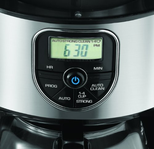 Black+Decker Coffeemaker 12-Cup Programmable Coffee Maker, Silver, CM4000S, Black/Stainless Steel