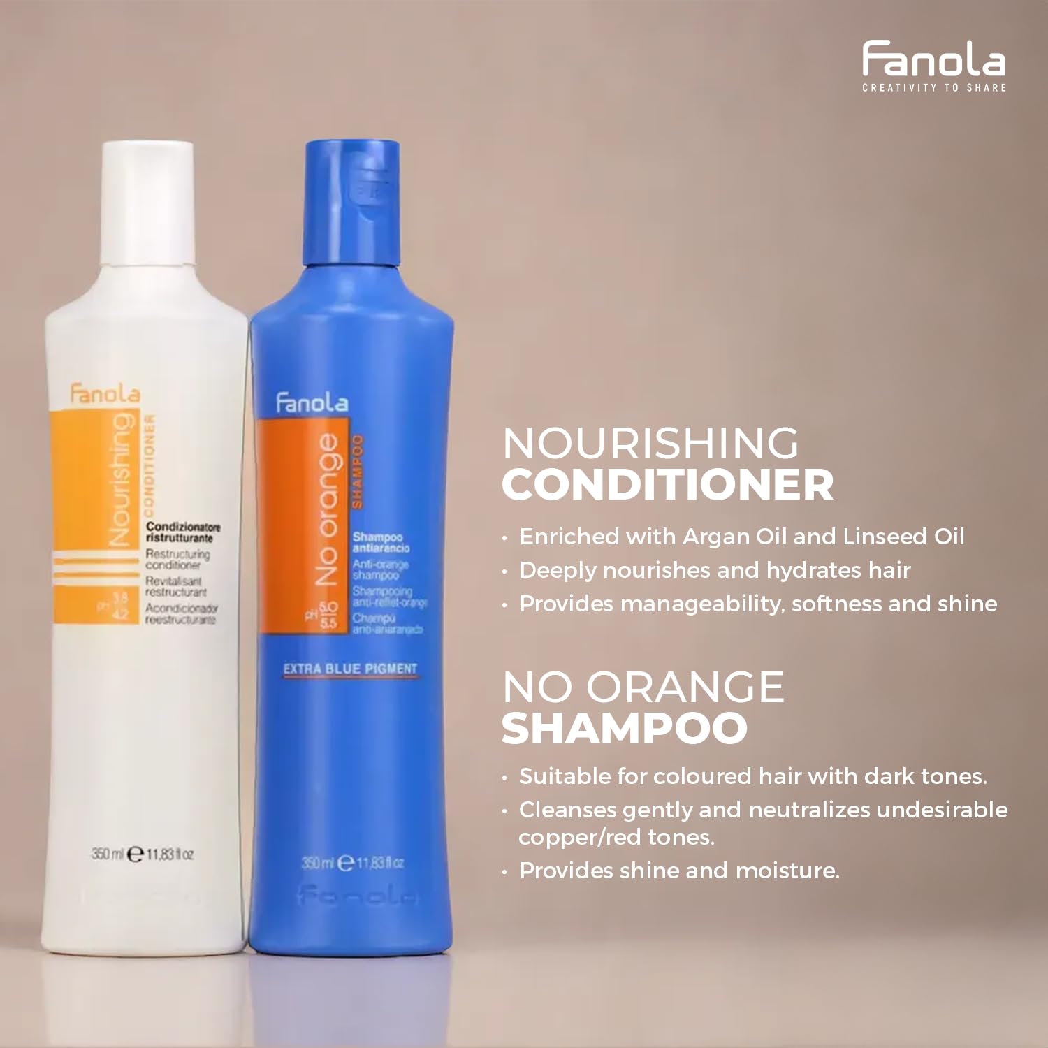 Fanola No Orange and Conditioner Package (350 ml)