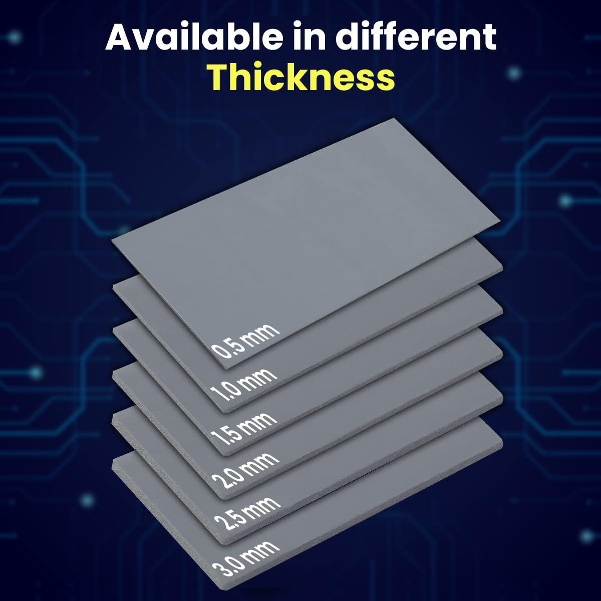 Gelid Solutions GP-Extreme Thermal Pad 80 x 40 x 2.0 mm Excellent Heat Conduction, Ideal Gap Filler Easy Installation Thermal Conductivity 12W