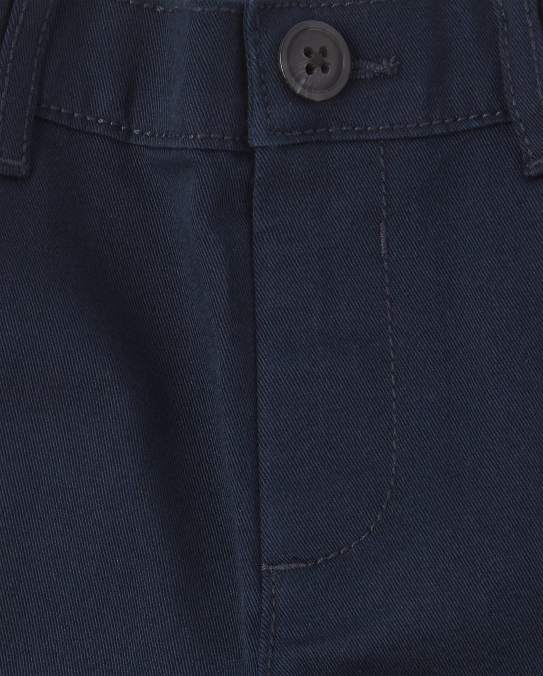 The Children's Place baby boys And Toddler Stretch Chino Pants, Flax/New Navy 2 Pack, 5T US