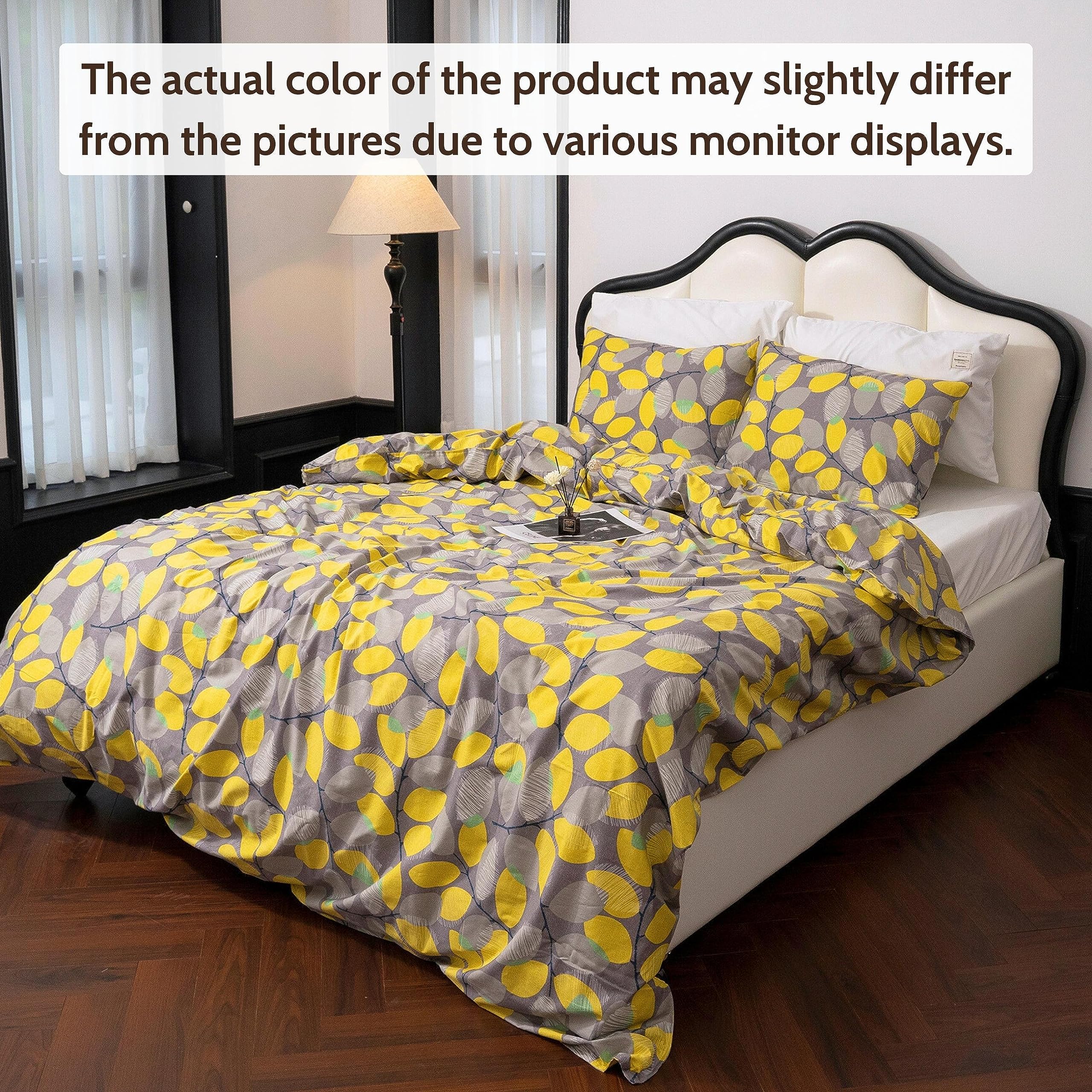 VDhome King Size Cotton Duvet Cover Set, Triangle Pattern Bedding Set, 3 Pieces, Geometric Duvet Cover with Zipper 90"x104" with 8 Corner Ties and 2 Pillowcases 20"x36"