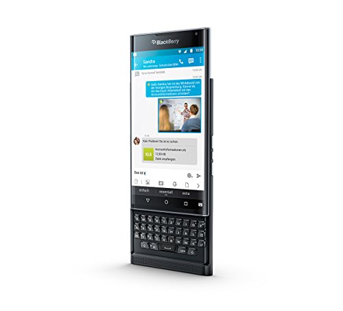 Blackberry PRIV Factory Unlocked GSM Android OS Security Phone with Slide-out Physical Keyboard and 18MP Camera - International Version (Black)