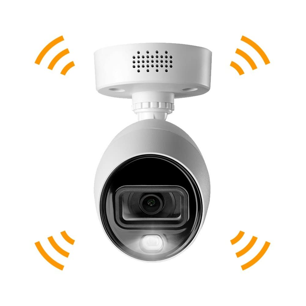 Lorex 4K 8-Channel 2TB Wired DVR System with 6X Active Deterrence Bullet Cameras