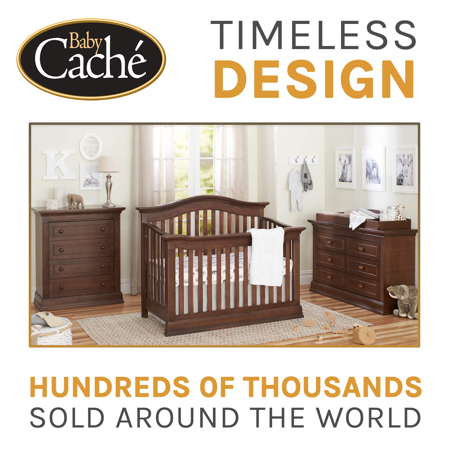 Baby Cache Montana Nightstand, Brown Sugar