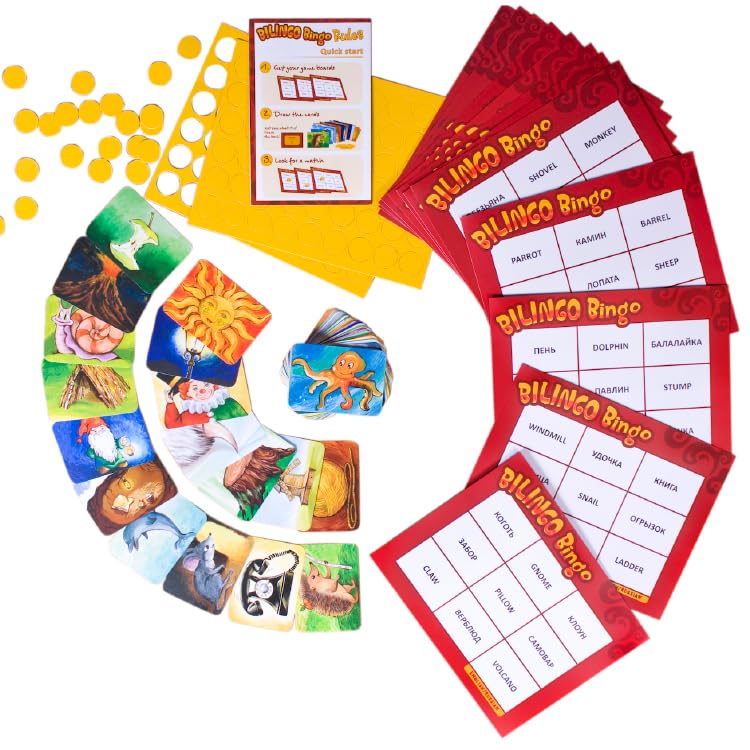 Bilingo Bingo - Bilingual Game English/Russian by Terra Oris