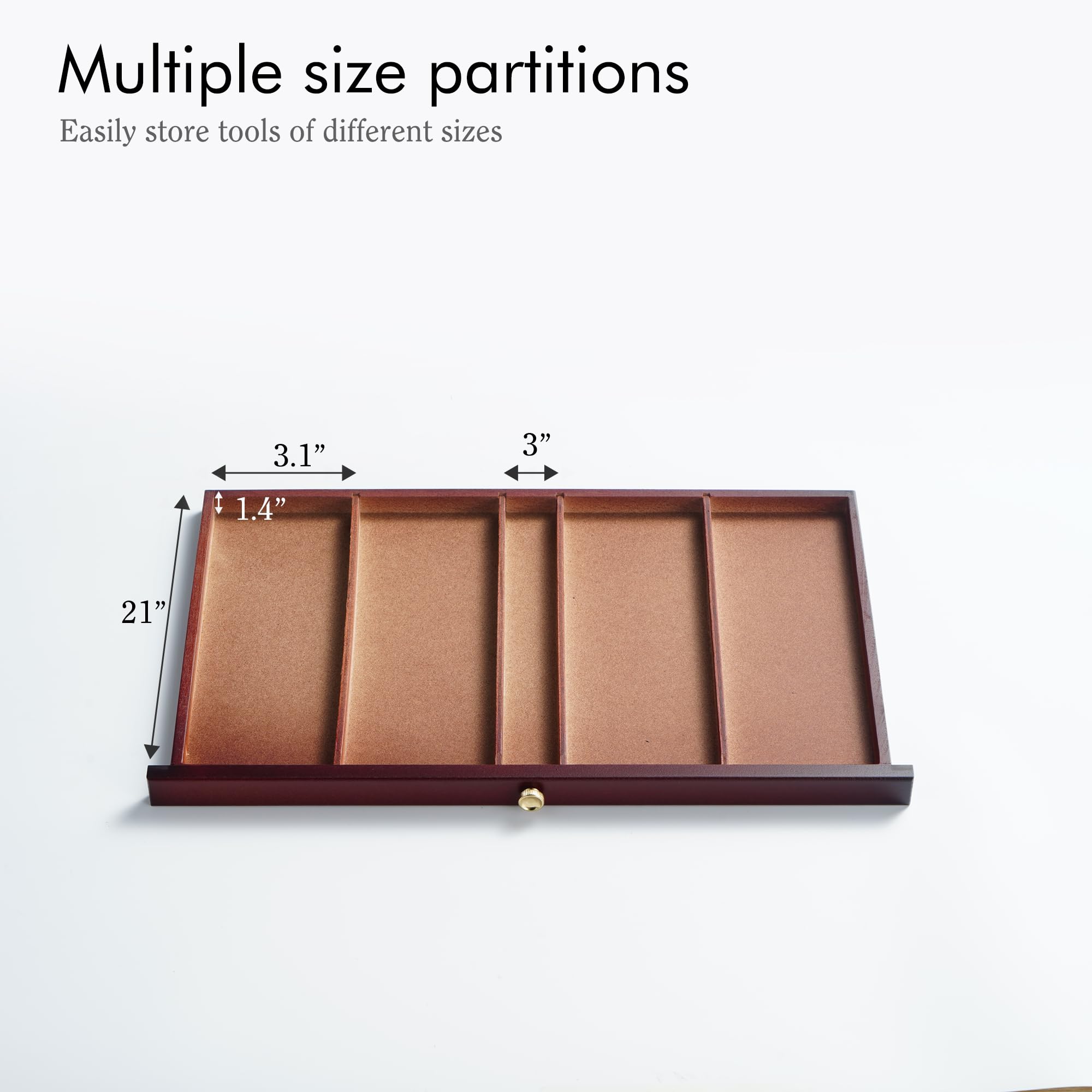 ARTIFY 4 Drawer Art Supply Storage Box Large Capacity Storage for Pencils, Pastels, Pens, Brushes, Markers and Tools & Art Materials - Ideal for Home Office Organizers and Accessories, Walnut