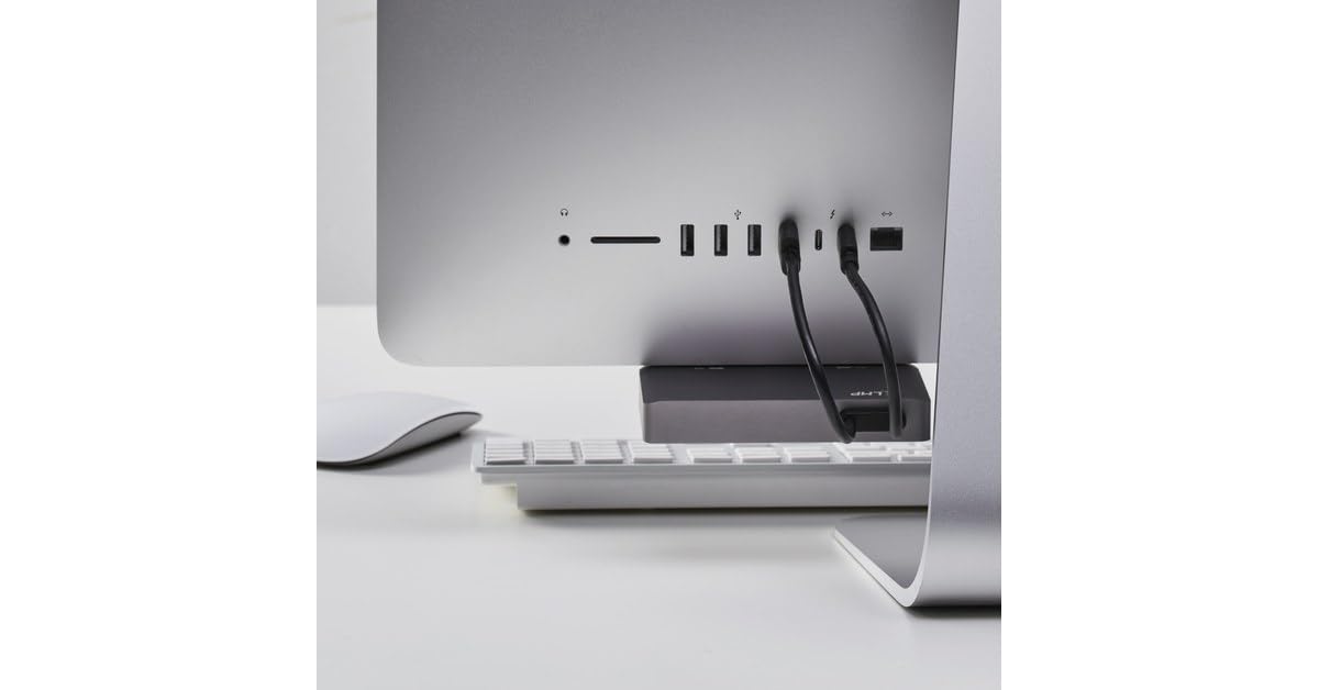 lmp USB-C Attach Hub Silver – USB-C Hub 7 Ports for iMac