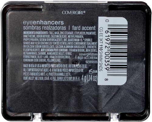 CoverGirl Eye Enhancers 3 Kit Shadow, Shimmering Sands 110, 0.14-Ounce Packages (Pack of 3)