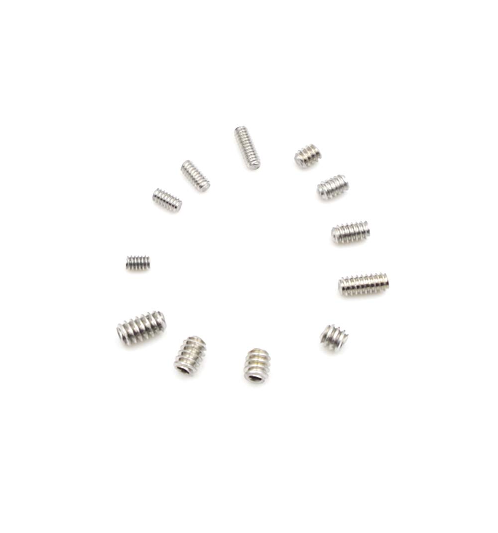 HVAZI #2-56#4-40#6-32 UNC Stainless Steel Internal Hex Drive Cup Point Set Screws Assortment Kit