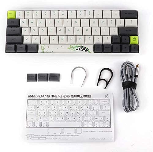 SKYLOONG Customized SK68S 68 Keys Mechanical Gaming Keyboard NKRO Type-C RGB Backlight PBT Keycaps Gateron Mechanical Switch Keyboard(Hot Swappable Red Switch)