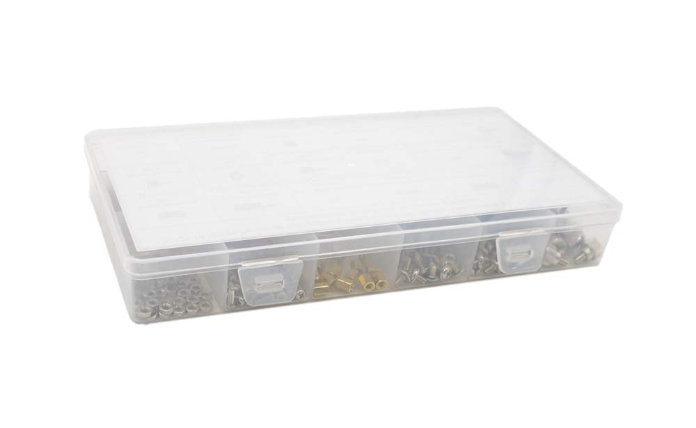 HVAZI 18 Kinds Personal Computer Screws Standoffs Spacer Assortment Kit for Computer Case Motherboard Hard Drive Fan Power Graphics
