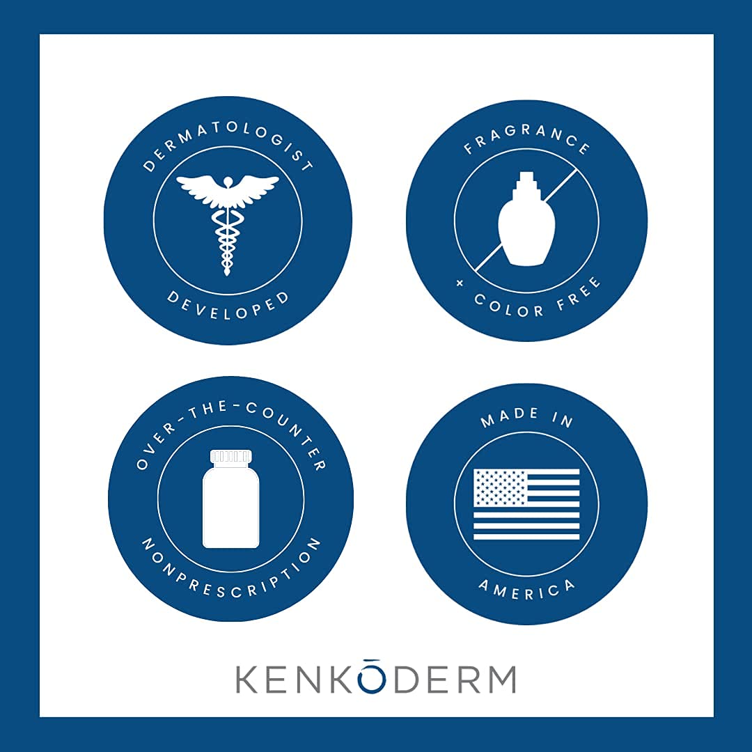 Kenkoderm Conditioner for Sensitive Hair and Skin - 8 oz | 1 Tube | Dermatologist Developed | Fragrance + Color Free